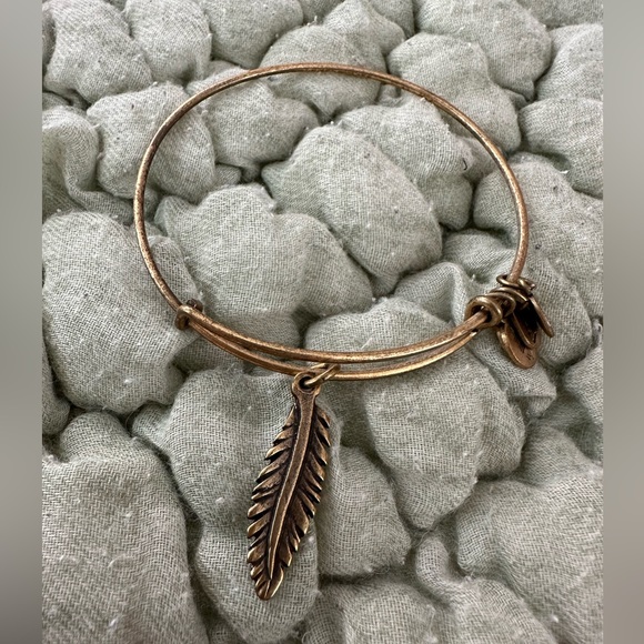 Alex and Ani | Jewelry | Gold Feather Alex And Ani Bangle | Poshmark